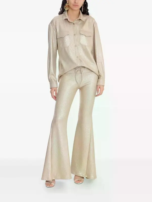 AMIR SLAMA Drawstring Flared Trousers