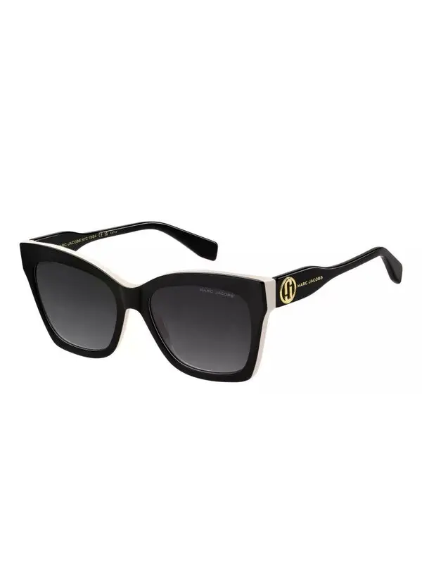 Marc Jacobs Logo-plaque Square-frame Sunglasses
