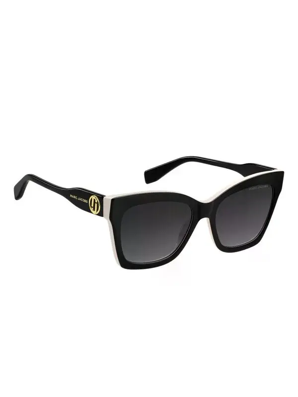 Marc Jacobs Logo-plaque Square-frame Sunglasses