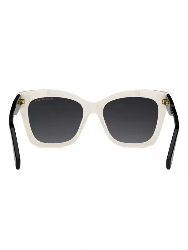 Marc Jacobs Logo-plaque Square-frame Sunglasses