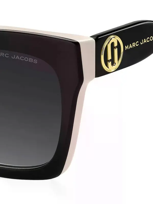Marc Jacobs Logo-plaque Square-frame Sunglasses