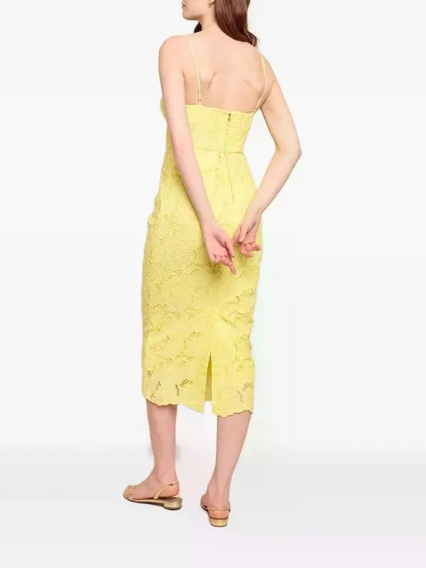 Cara Cara Camille Floral Lace Midi Dress