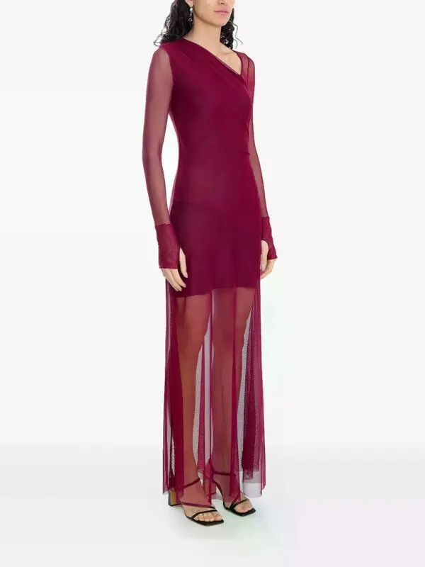 AMIR SLAMA Asymmetric-neck Maxi Dress