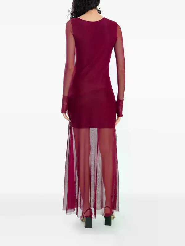 AMIR SLAMA Asymmetric-neck Maxi Dress