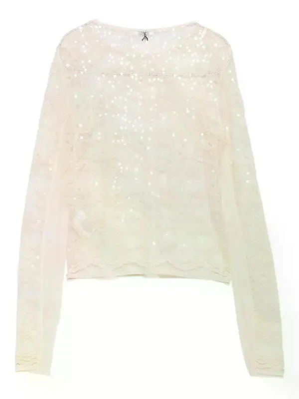 Patrizia Pepe Sequin-embellished Blouse - Neutrals
