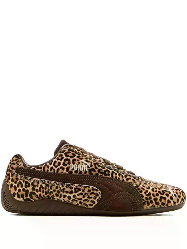 PUMA Speedcat Leopard Sneakers - Brown