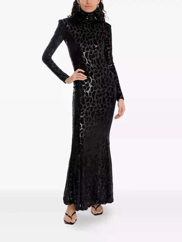 AMIR SLAMA X Astrid Sequined Maxi Dress