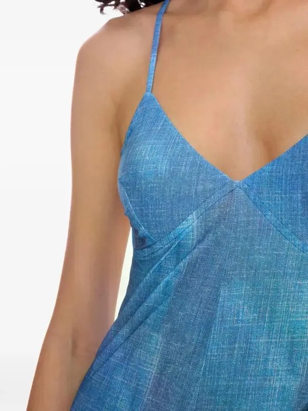 AMIR SLAMA X Astrid Check-print Jumpsuit