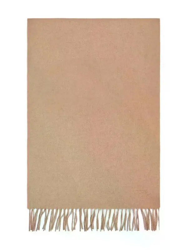 TOD'S Fringed Cashmere Scarf - Neutrals