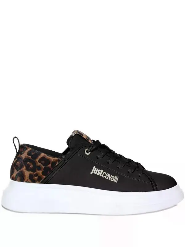 Just Cavalli Leopard-print Low-top Sneakers
