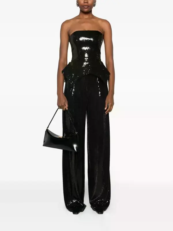 NISSA Sequin-embellished Trousers