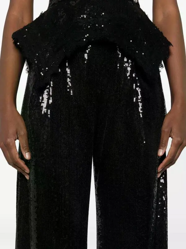 NISSA Sequin-embellished Trousers