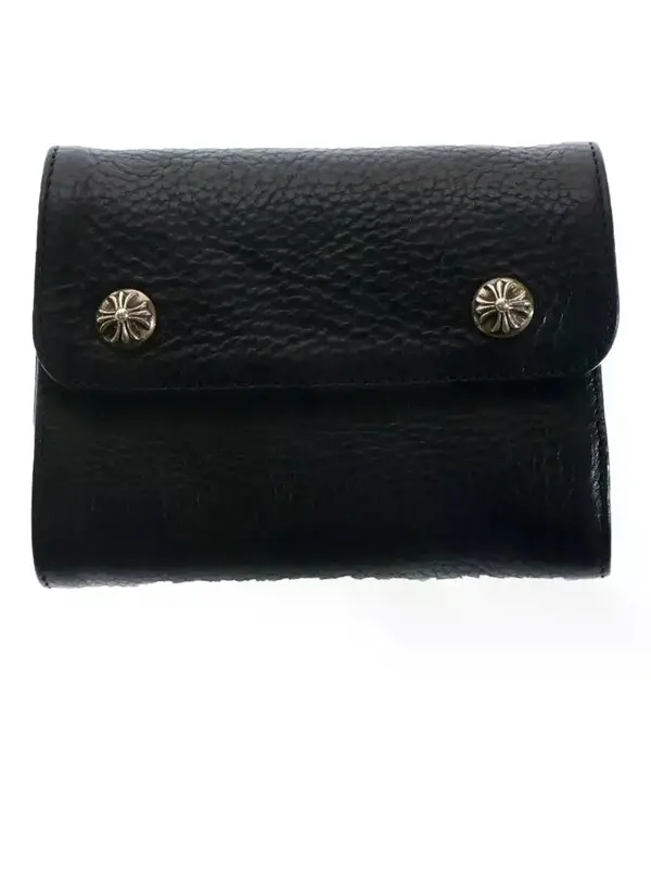 Chrome Hearts Mini Leather Wallet - Black