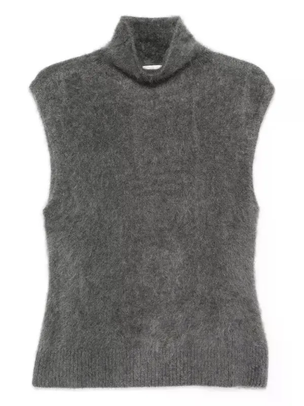 Soft Goat Turtleneck Tank Top
