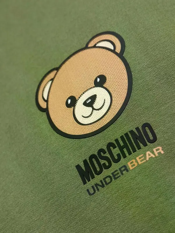 Moschino Button Bear-graphic Polo Shirts