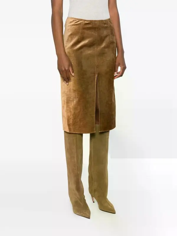 FORTE_FORTE Velvet Midi Skirt