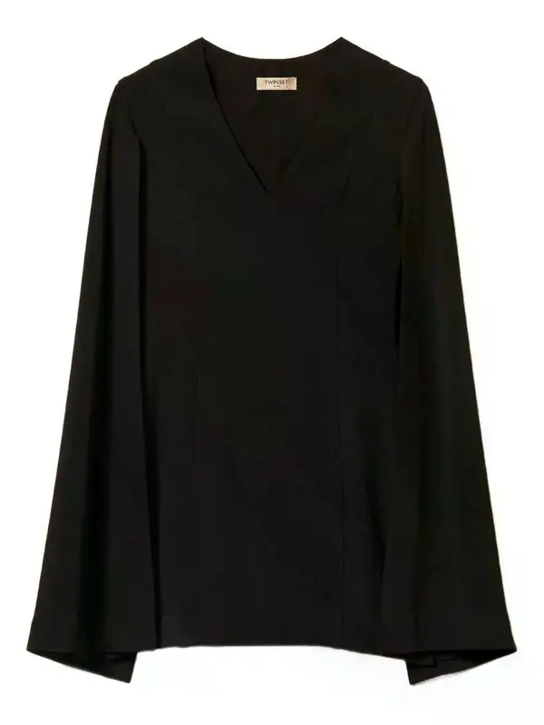 TWINSET V-neck Cape Dress