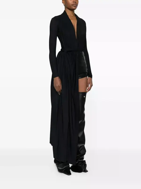 Balenciaga Draped Knot Mini Dress