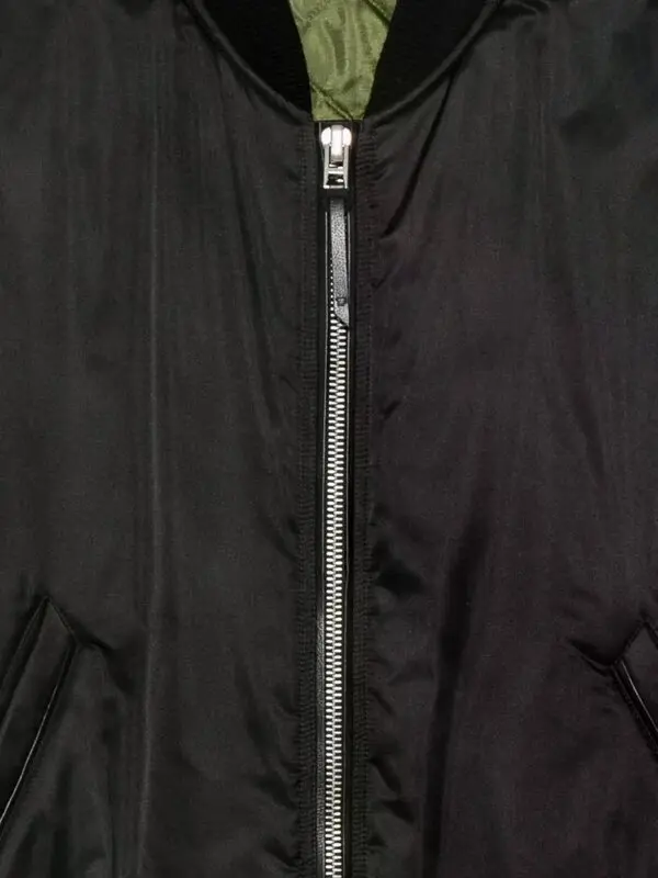 TOM FORD Silk Bomber Jacket - Black