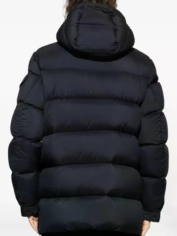 Moncler Bretagne Hooded Down Jacket - Blue