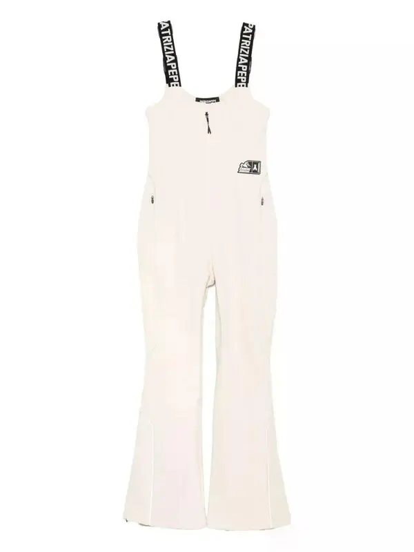 Patrizia Pepe Logo-print Jumpsuit - White