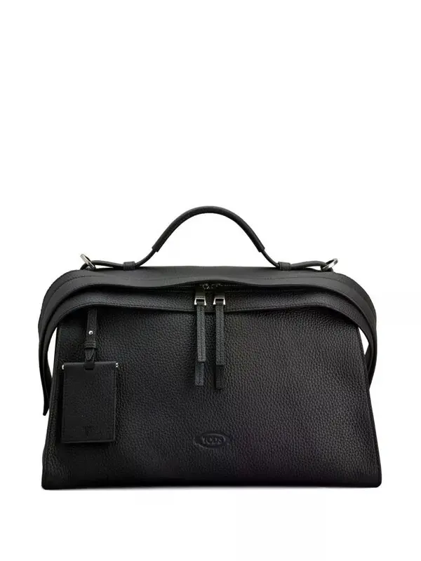 TOD'S Pebble Leather Top-handle Bag - Black