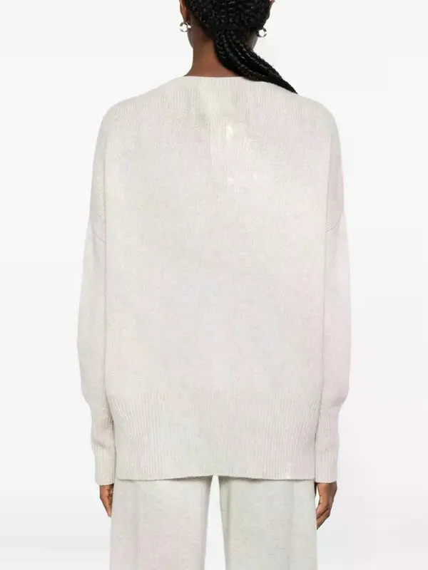 LISA YANG Mila Ribbed Sweater - Neutrals