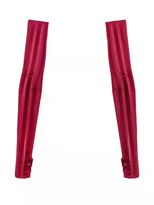 AMIR SLAMA X Astrid Striped Gloves - Red