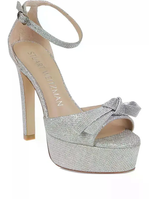 STUART WEITZMAN 145mm Bow-embellished Platform Sandals