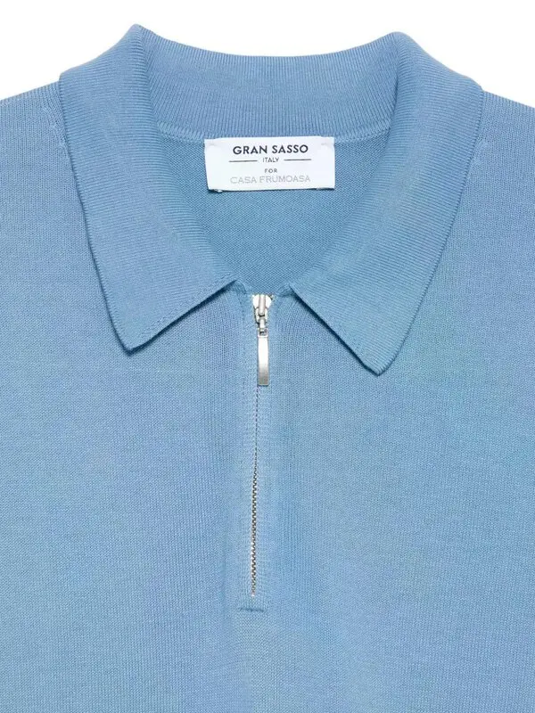 GRAN SASSO Half-zip Polo Shirt