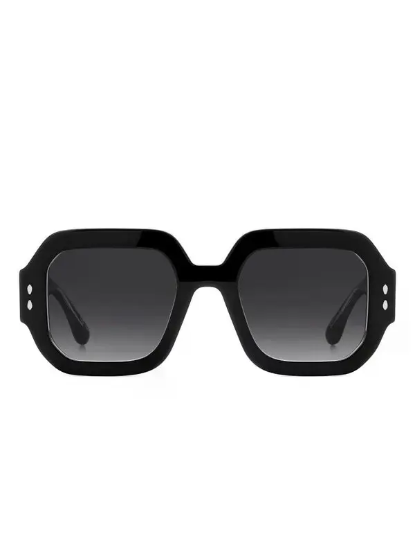 Isabel Marant Geometric-frame Sunglasses - Black