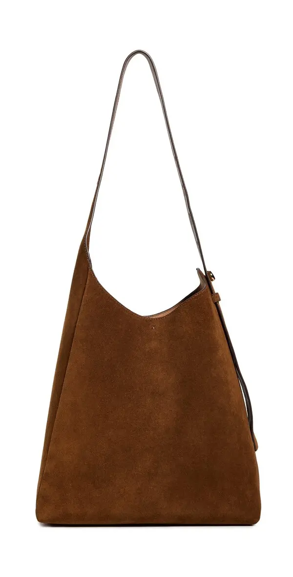 Tory Burch Romy Suede Hobo Bag - Caramel