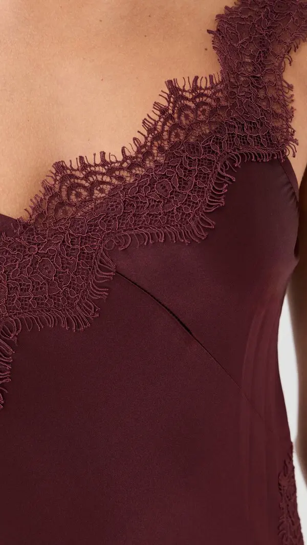 Veronica Beard Vernon Lace-Trimmed Midi Dress In Raisin - 70% Off |  Editorialist