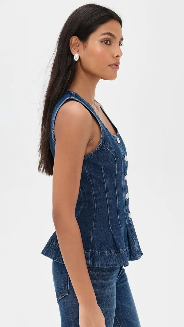 ALIGNE Valentina Denim Top