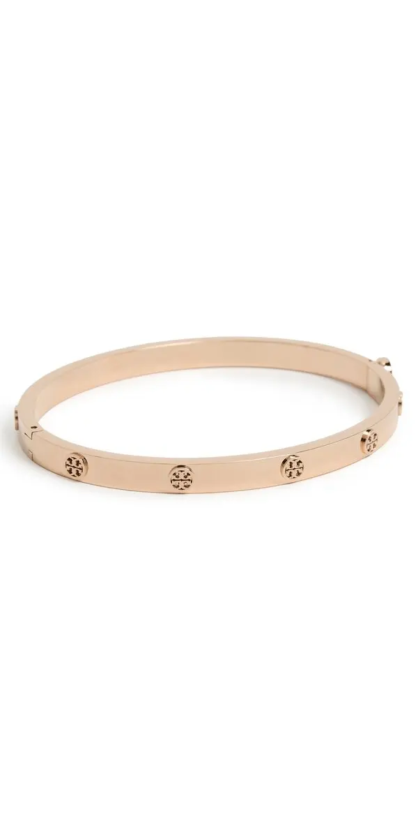 Tory Burch Icon Hinge Bracelet - Rose Gold