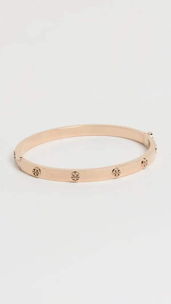 Tory Burch Icon Hinge Bracelet - Rose Gold