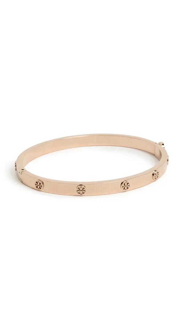 Tory Burch Icon Hinge Bracelet - Rose Gold