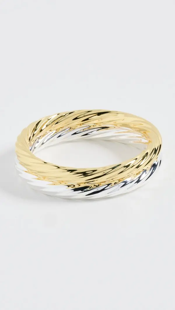 Argento Vivo Twist Bangle Set