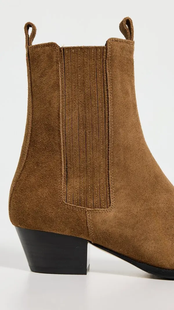 AeydĒ Agata Cow Suede Chelsea Boots - Tobacco