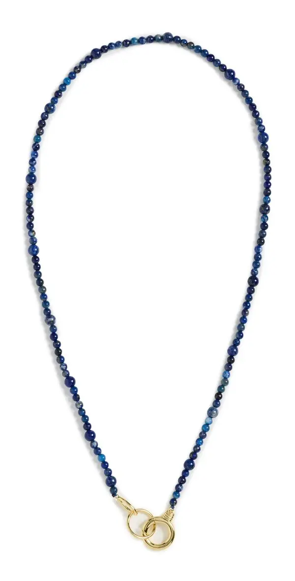 Gorjana Power Gemstone Beaded Necklace - Lapis/gold