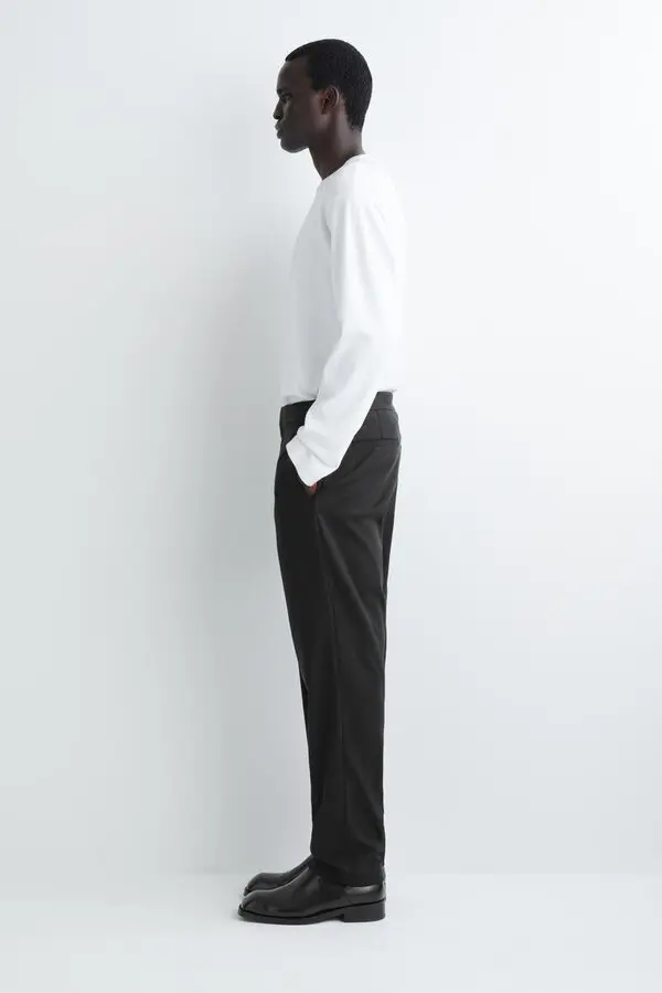 Cos Cotton Slim-leg Trousers