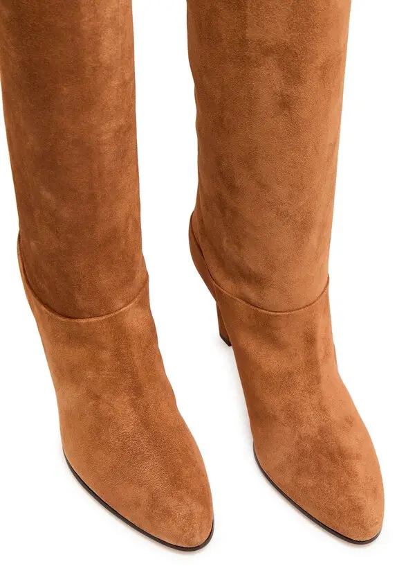 Chloé Eve Suede Over-the-knee Boots - Brown