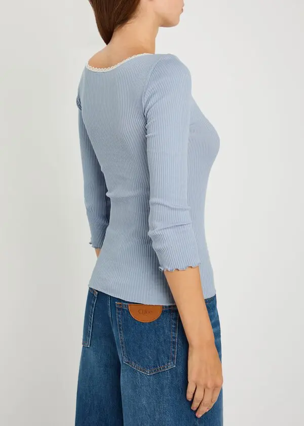 Chloé Ribbed Cotton Cardigan