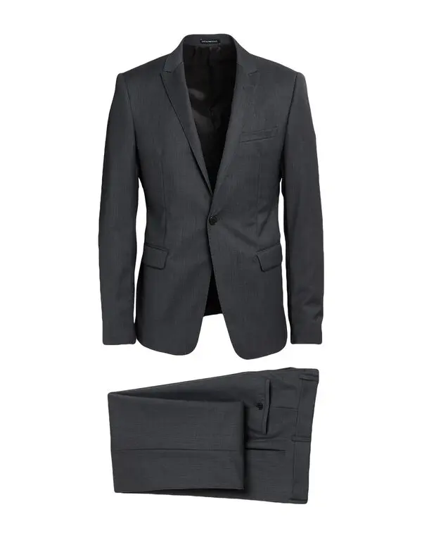 Emporio Armani David Line Suit Size Virgin Wool - Grey