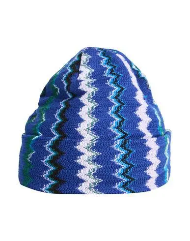 Missoni Intarsia-knit Wool Beanie - Blue