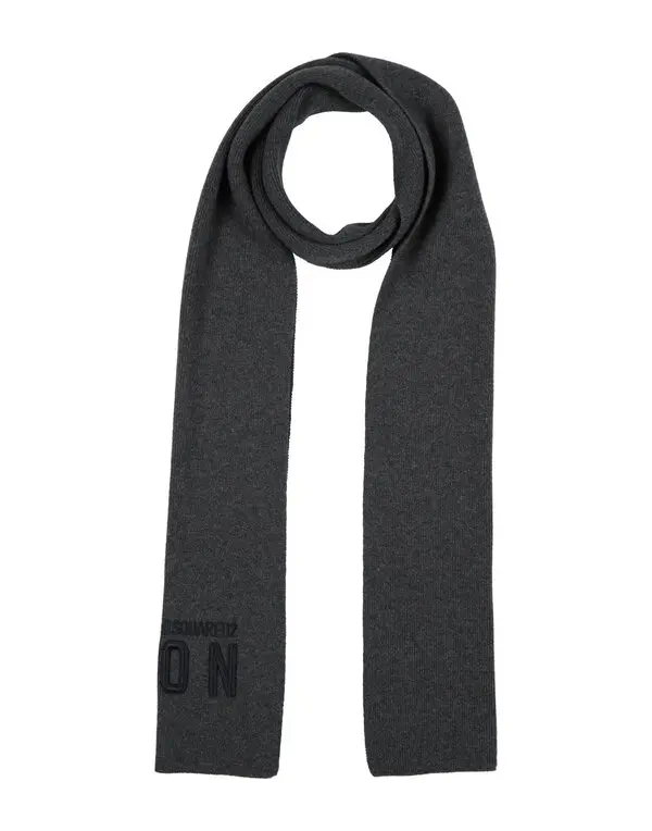 Dsquared2 Scarf Charcoal Wool
