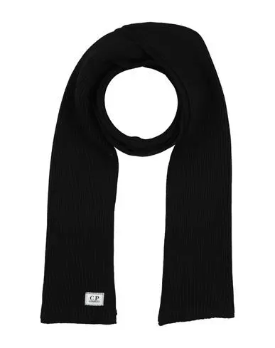 C.P. COMPANY C. P. Company Scarf Ivory Virgin Wool, Polyester - Black