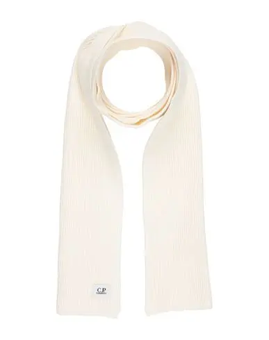 C.P. COMPANY C. P. Company Scarf Ivory Virgin Wool, Polyester - White
