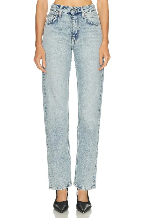 RE/DONE Blondie Straight Jeans - Ripped Tide