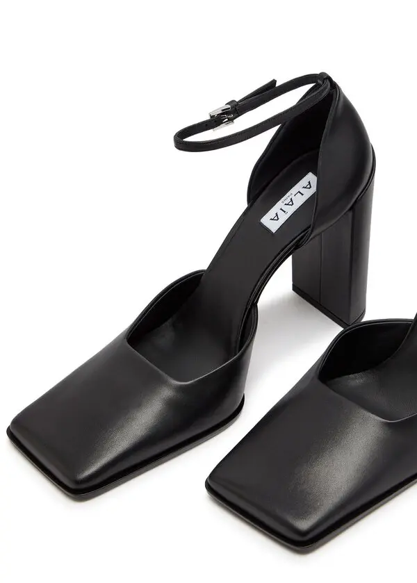 Alaïa Dorsay 90 Leather Pumps - Black